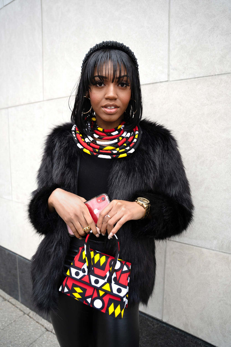 DIARA African Print Layered Necklace – KEJEO DESIGNS