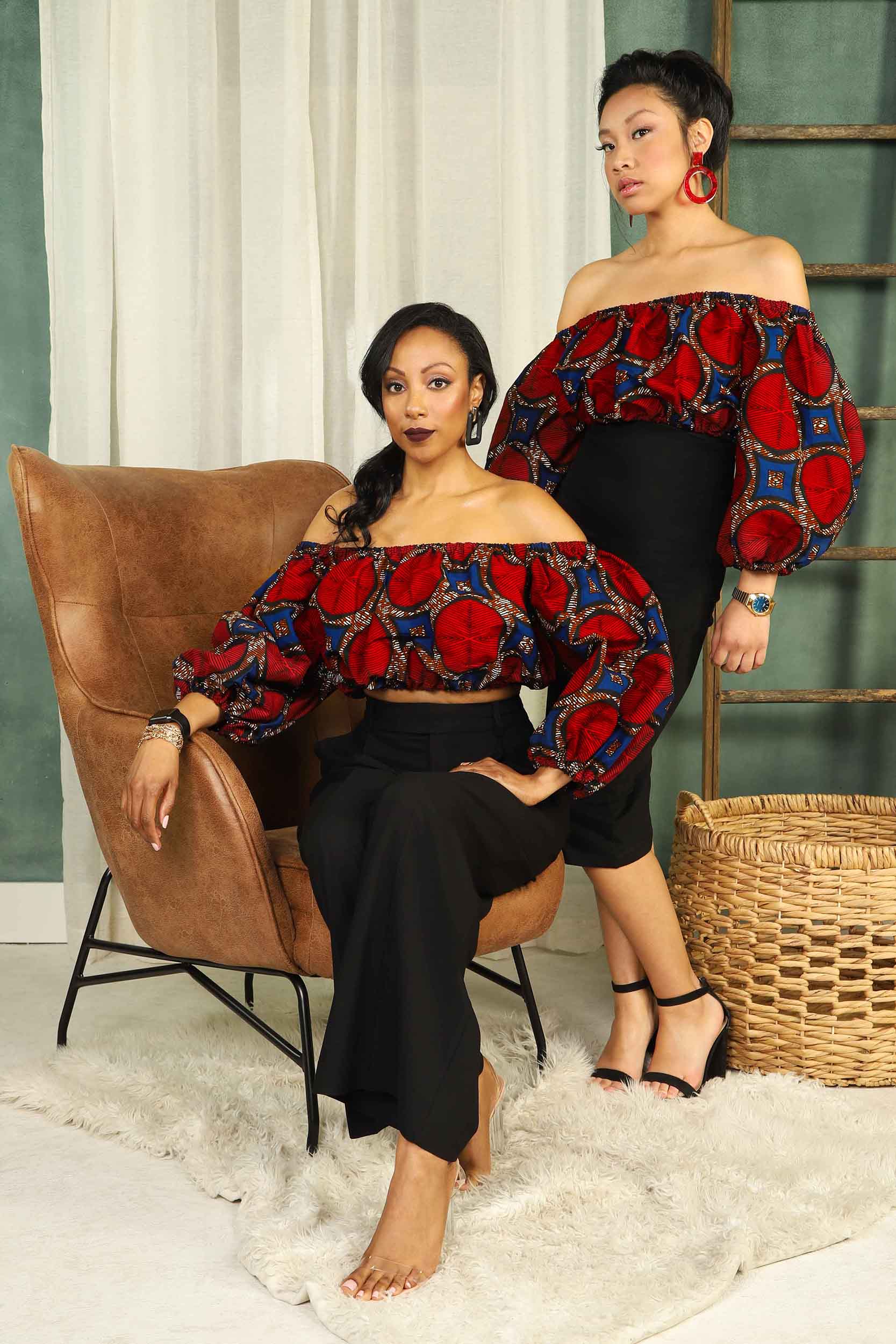 Moiira African Print Crop Top for Women | Kejeo Designs – KEJEO DESIGNS