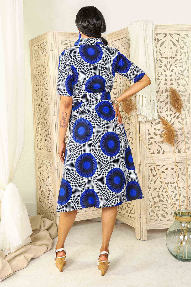 Elza African Print Shirt Dress- Kejeo Designs – KEJEO DESIGNS