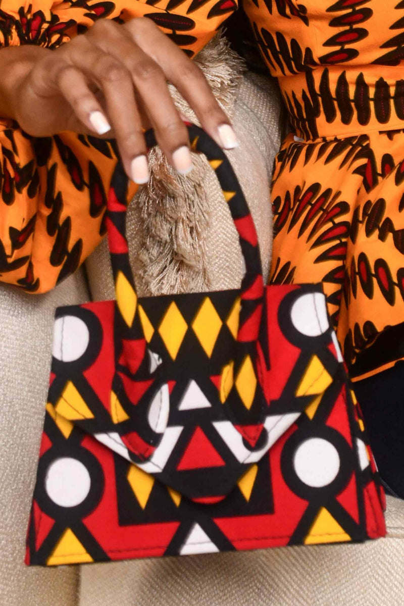 DIARA RED African Mini bag for Women | KEJEO DESIGNS