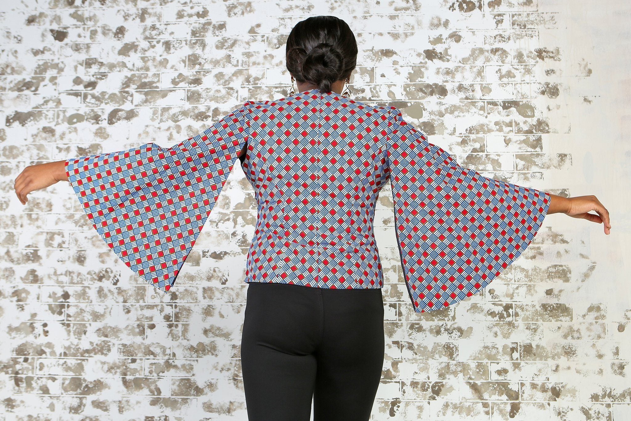 FARIA African Print Cape Women's Jacket – KEJEO DESIGNS